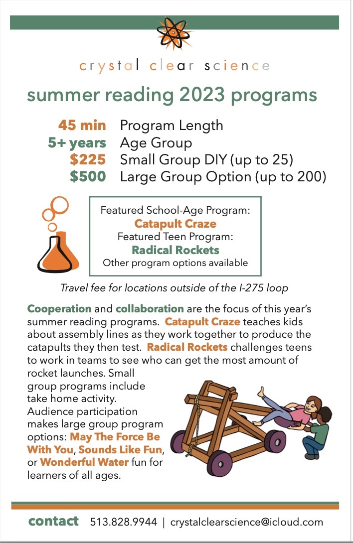 Summer Reading – Crystal Clear Science